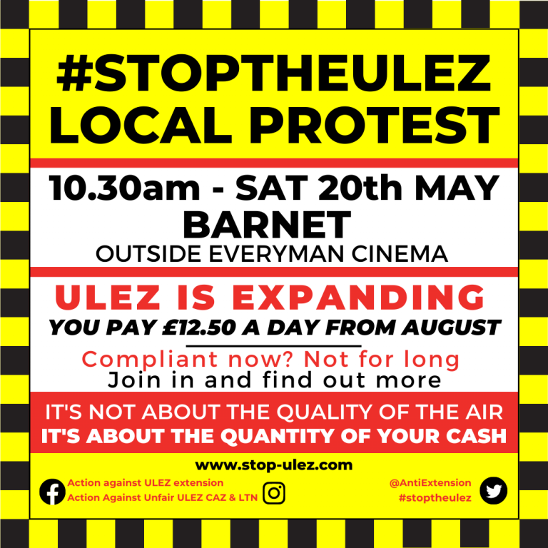 Barnet Anti-ULEZ Demo - Stop-ULEZ
